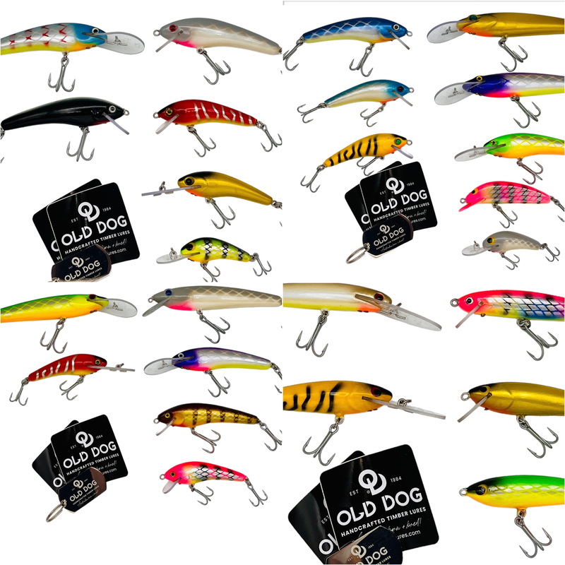 Handcrafted timber fishing lures